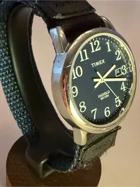 Timex | Accessories | Timex Indiglo Blue Dial Date Watch With Blue Nato ...